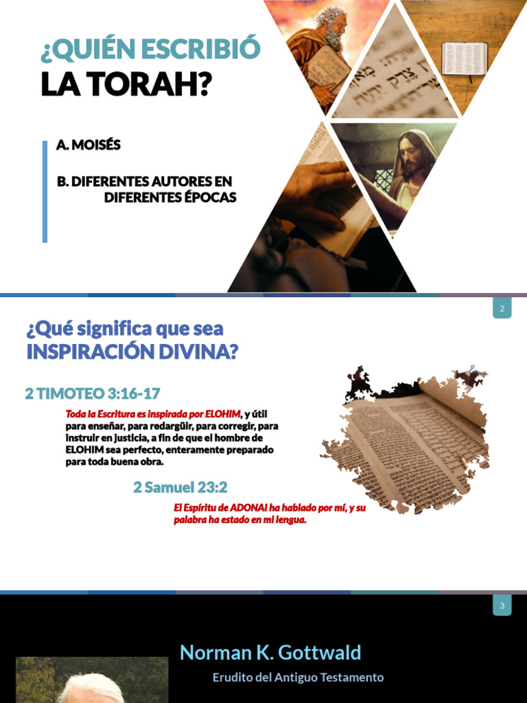 Quién Escribió La TORAH. | PDF | Moisés | Libro del Génesis