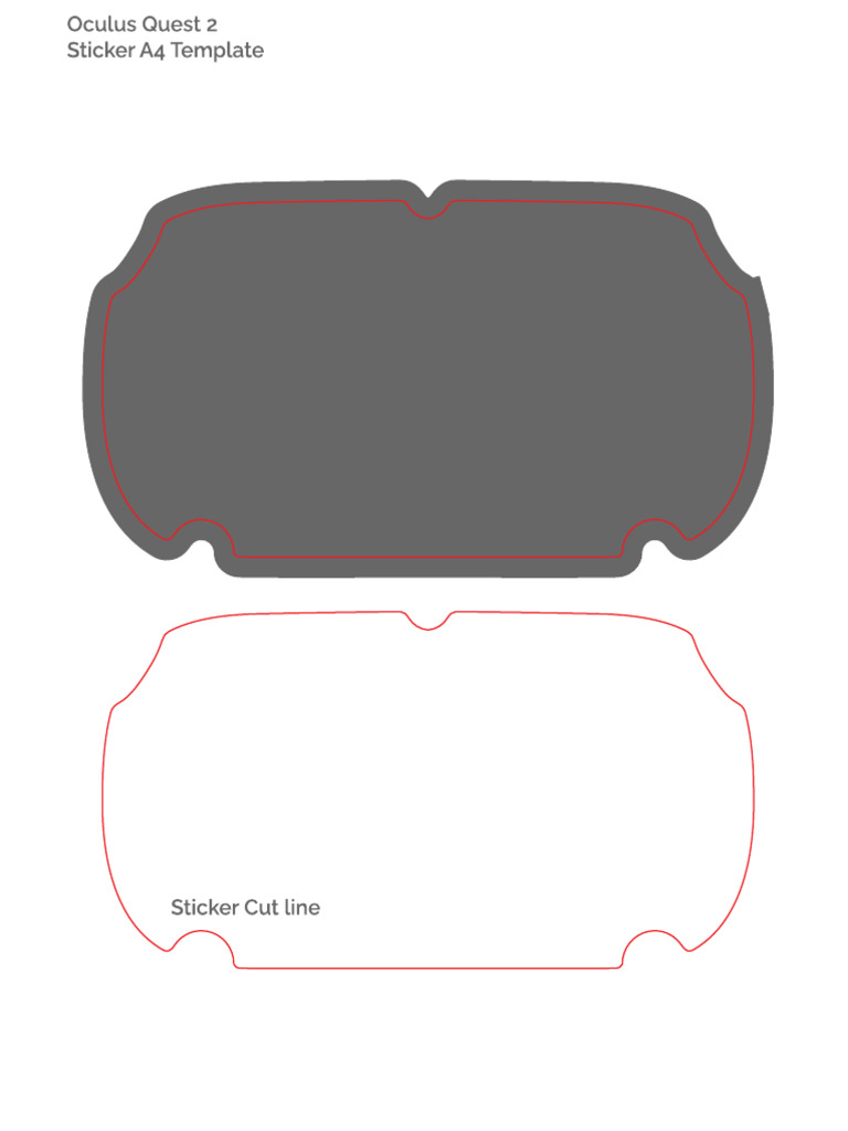 Oculus Quest 2 Front Sticker | PDF