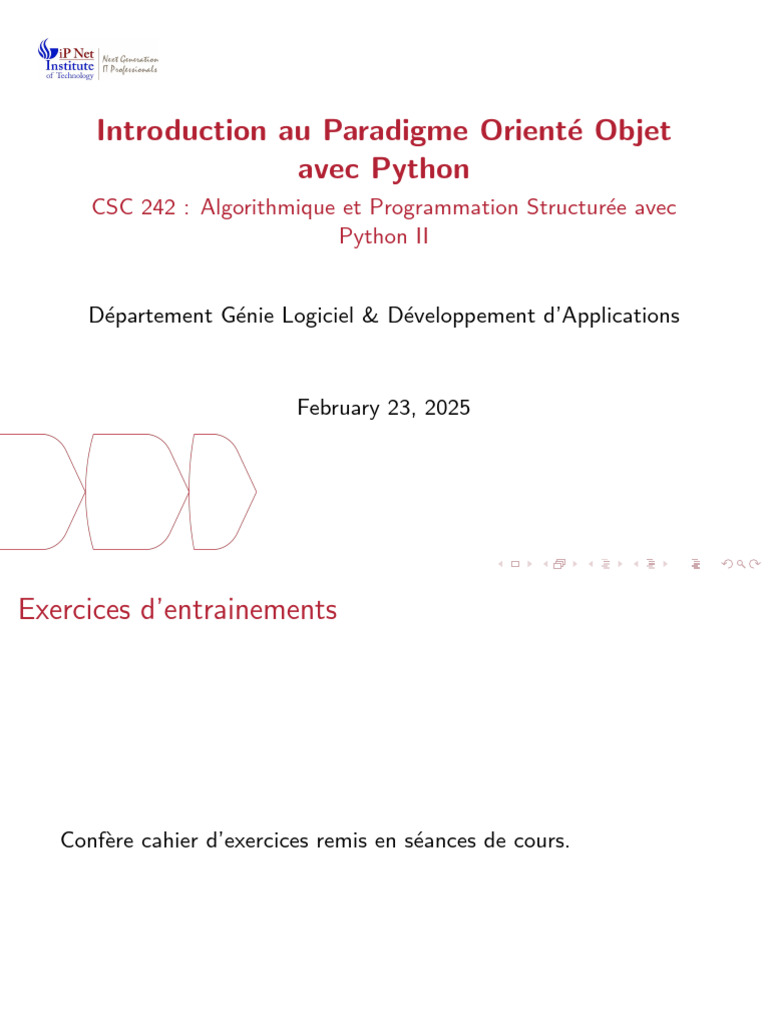 COURS CSC 242 - Algorithmique et Programmation Structurée avec Python II | PDF | Programmation ...