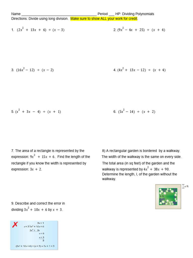 HP - Divide Polynomials | PDF