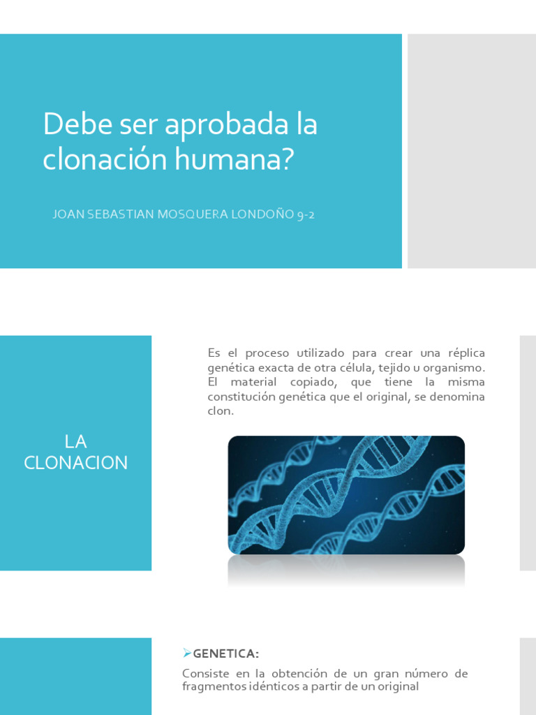 Clonación Humana: Pros y Contras | PDF | Clonación | Biología