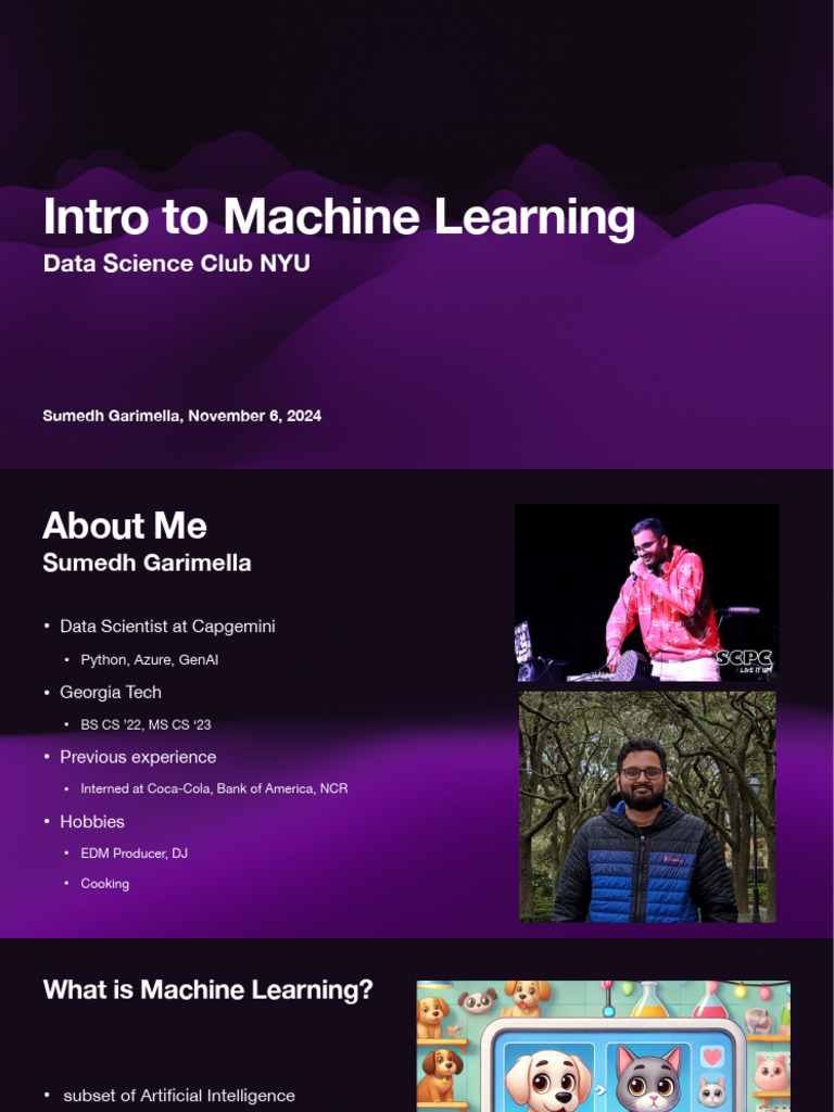 Intro To Machine Learning | PDF