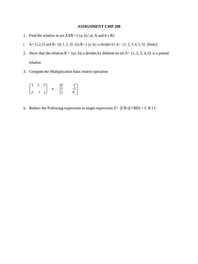 Assignment Cmp 208 (1) | PDF