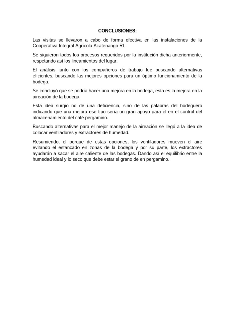 Conclusion Es | PDF