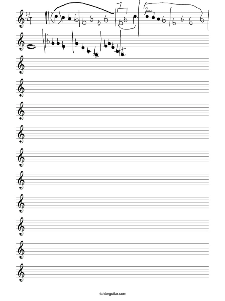 Blank-Sheet-Music-Treble-Clef-g-clef | PDF