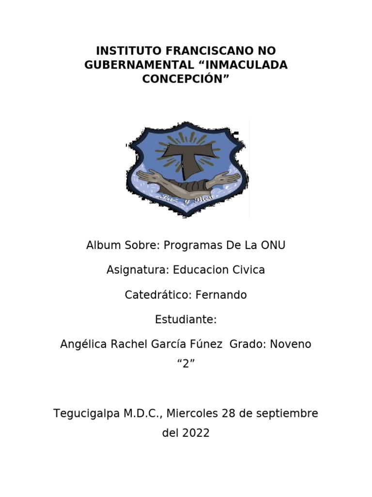 album de onu rachel | PDF | Naciones Unidas | Relaciones internacionales
