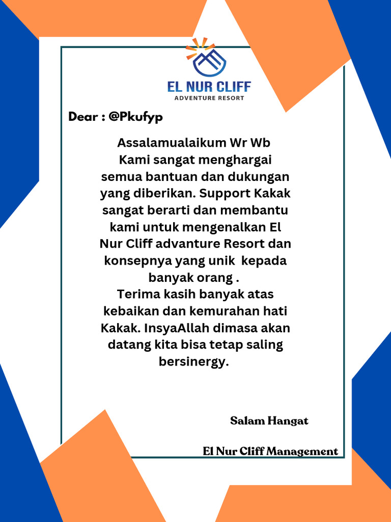 Terima Kasih atas Dukungan Anda | PDF