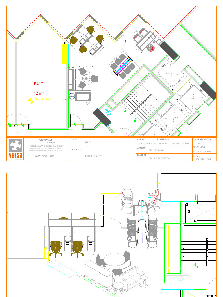 7515d. Level-León Gto. Mapeq. 25-11-24 Planos | PDF