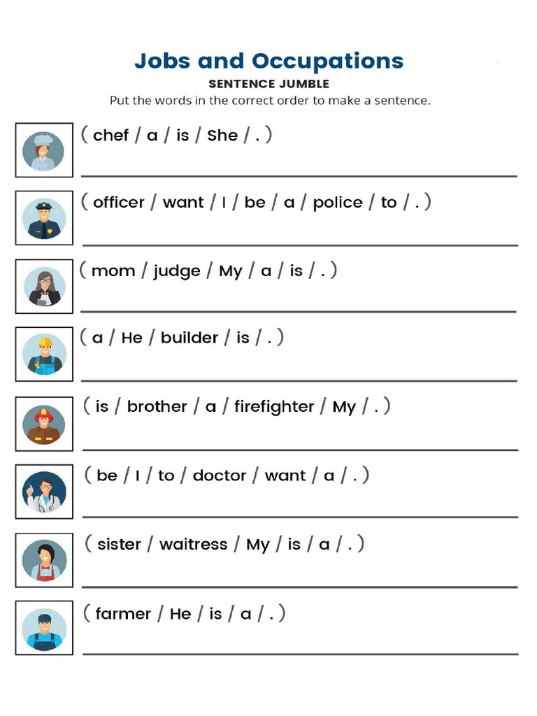 Jobs-and-Occupations-Worksheet | PDF