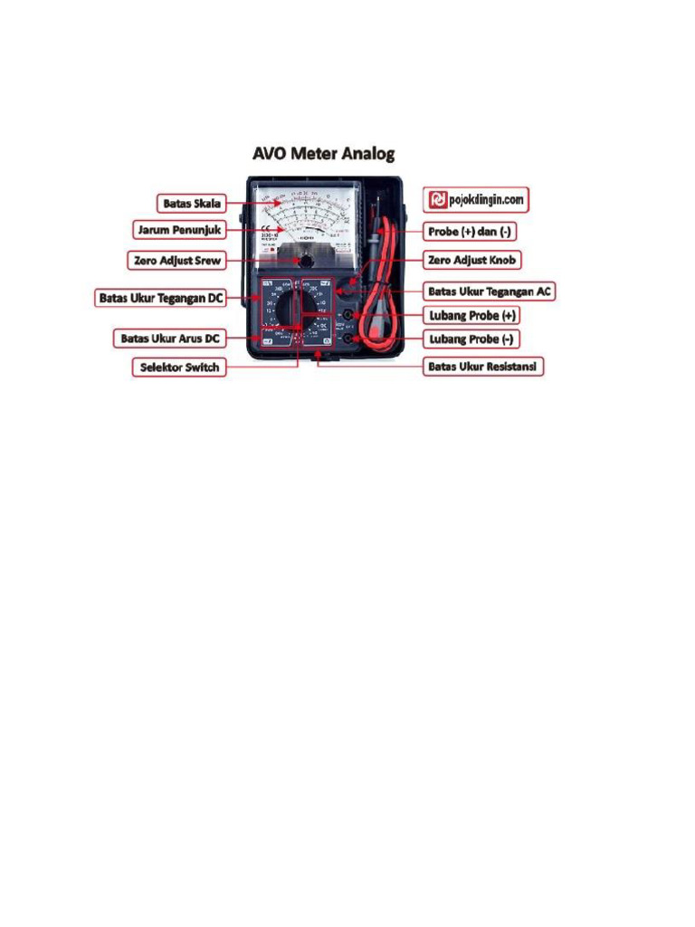 Fungsi Zero Adjust Screw Multimeter | PDF