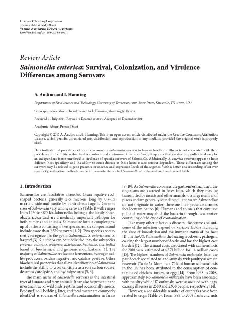 sal | PDF | Salmonella | Immunology