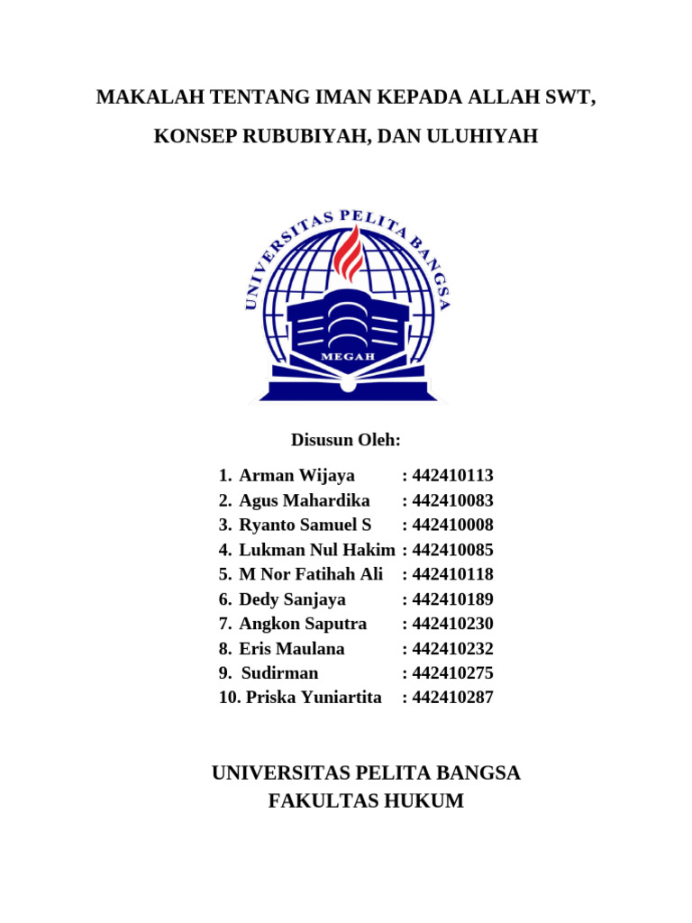 Makalah tentang Iman kepada Allah SWT Final | PDF Makalah tentang Iman kepada Allah SWT Final | PDF