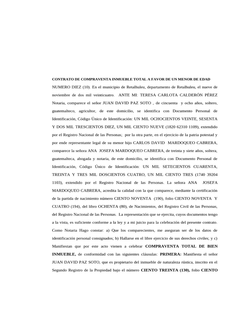 Actas Notariales para Examen | PDF | Guatemala | Propiedad