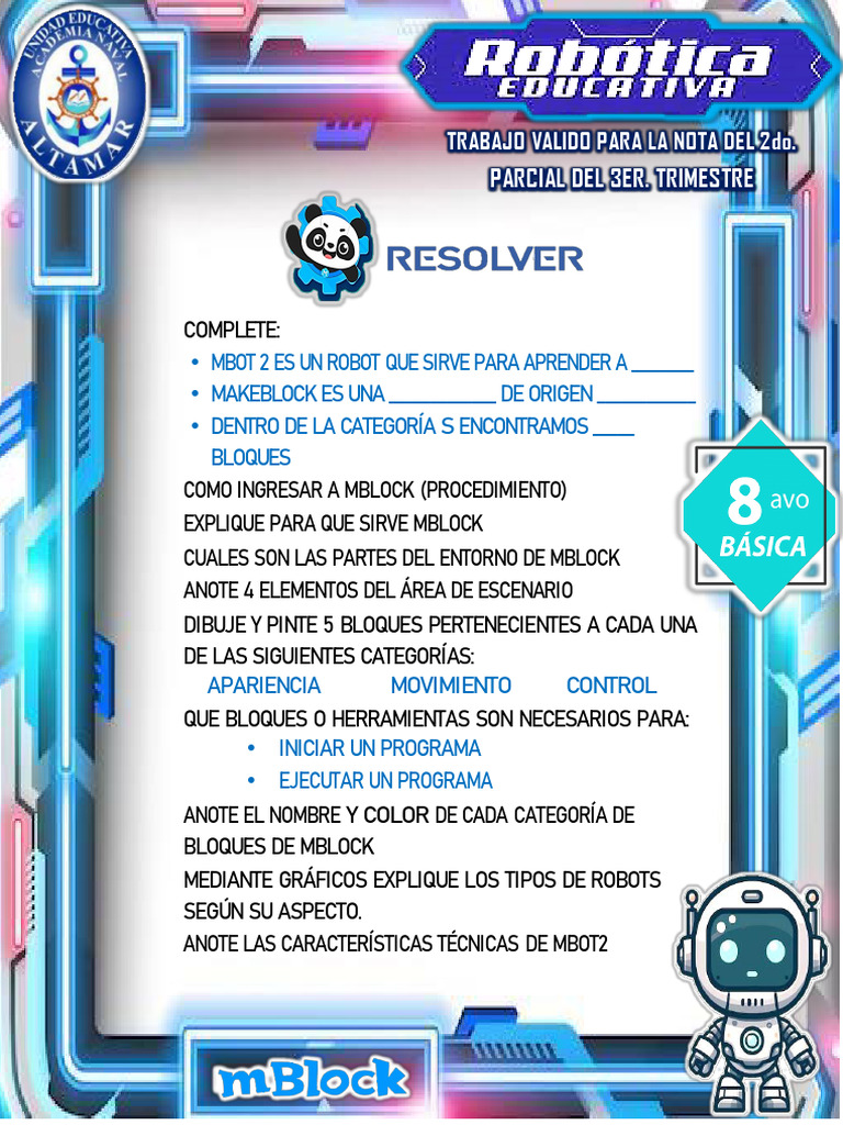 8vo RESOLVER 2 PARCIAL 3 TRIMESTRE | PDF
