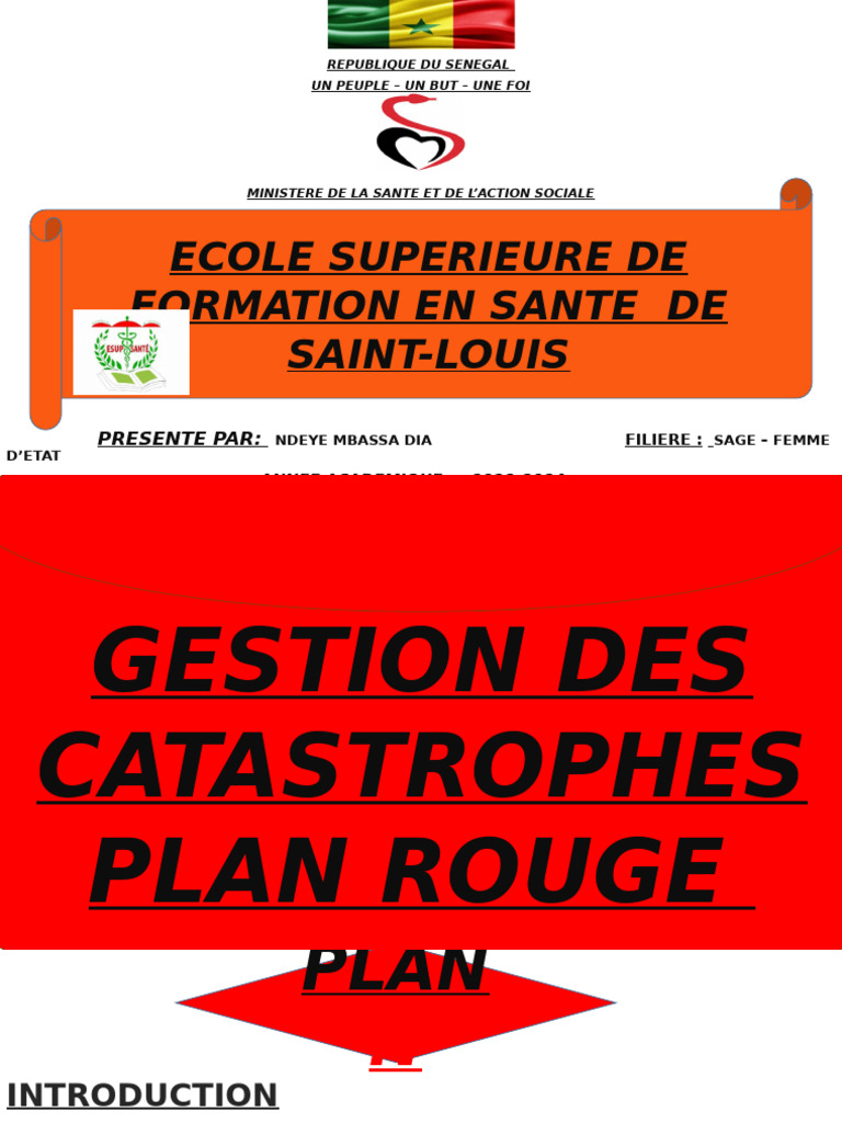 Le Plan Rouge Hopital | PDF | Défense civile | Gestion des urgences