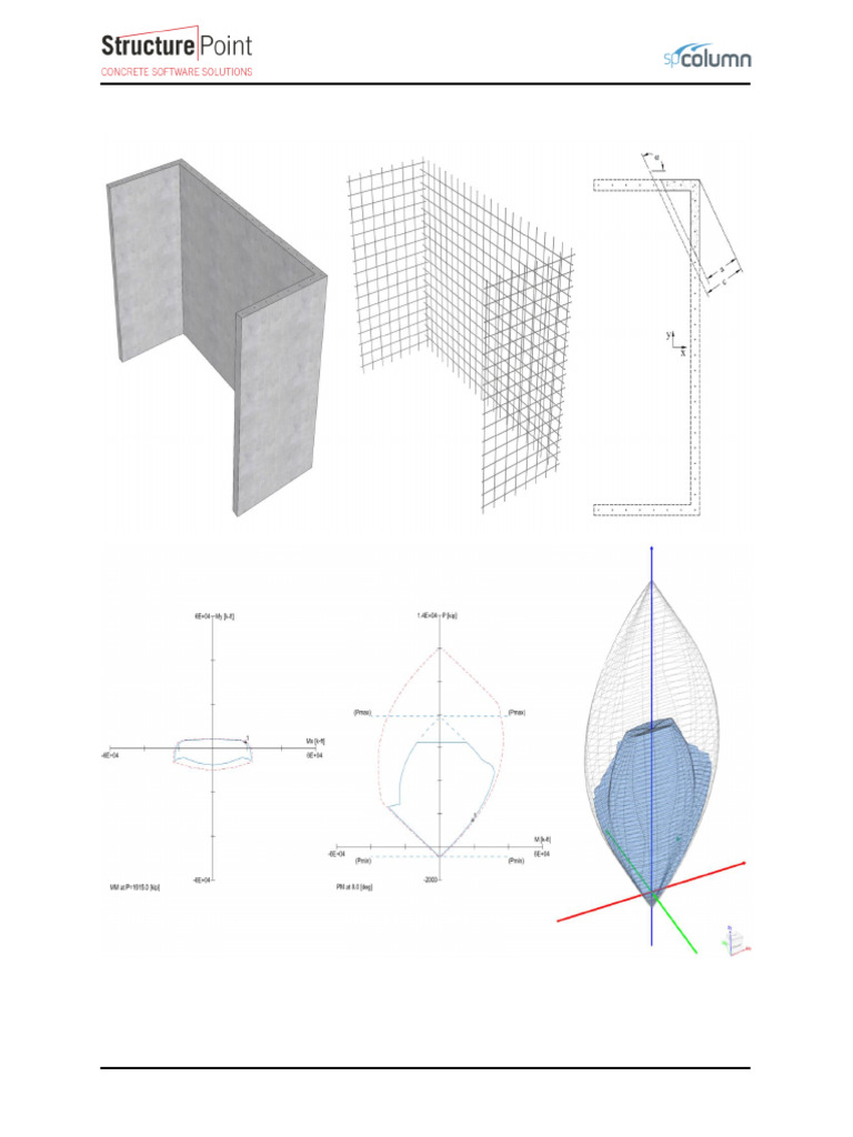 C-Shaped Core Wall Biaxial Design | PDF | Bending | Comma Separated Values