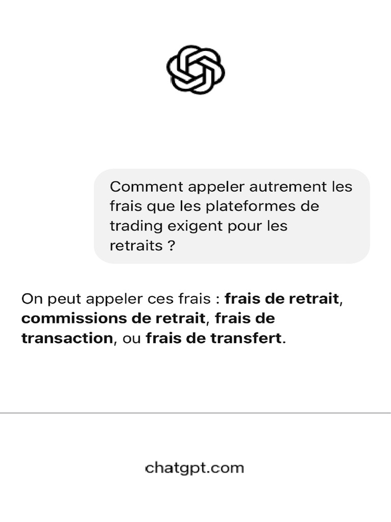 Frais de Retrait | PDF