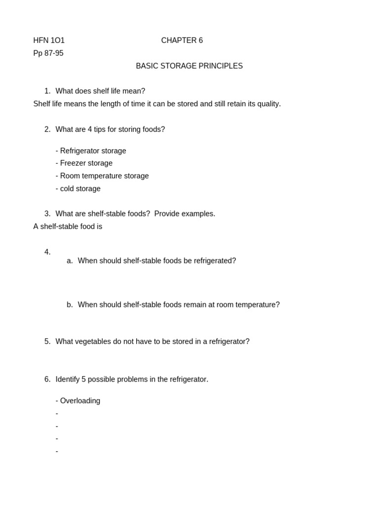 4.0 Basic Storage Principles | PDF