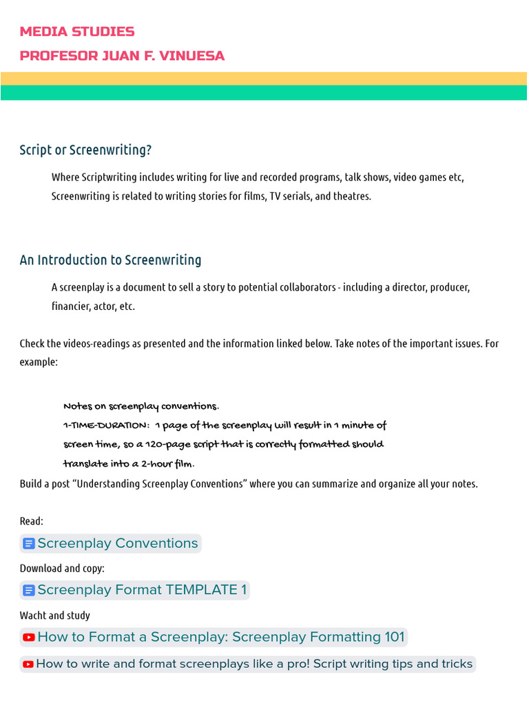 Understanding Screenwriting Basics | PDF