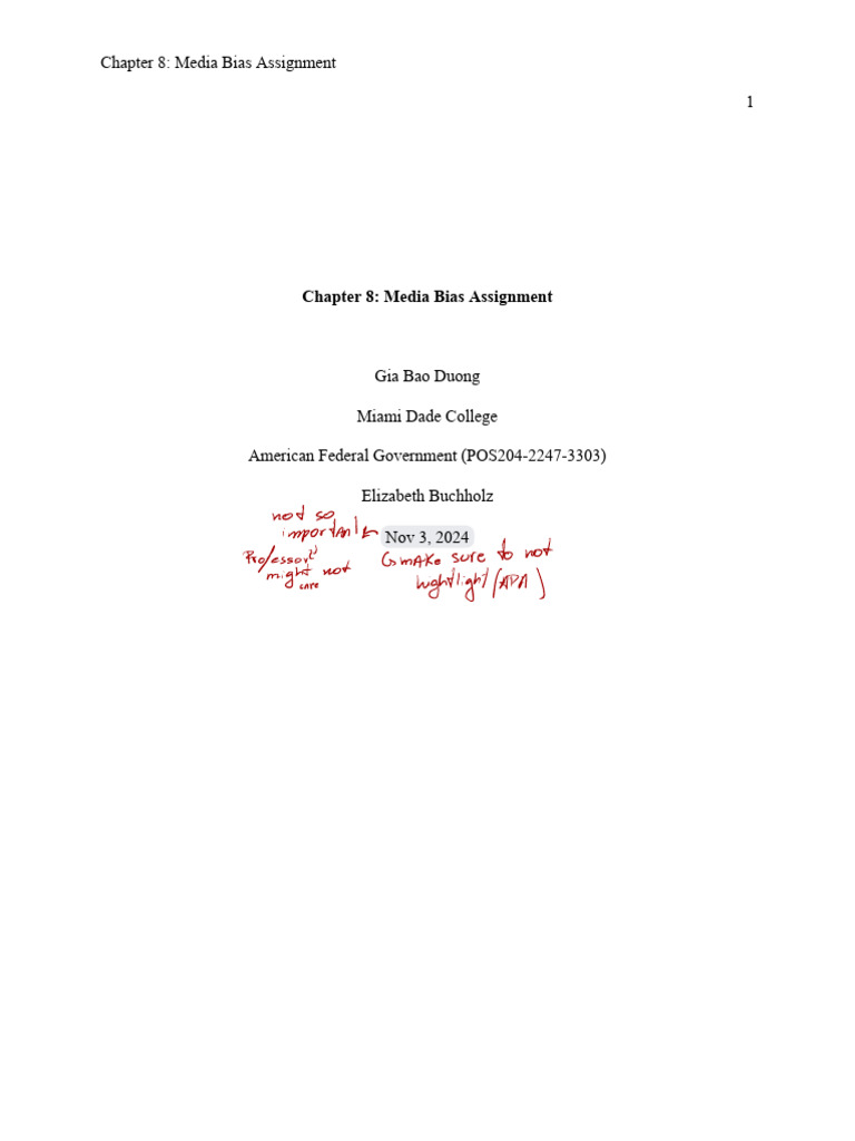 Chapter 8 Media Bias | PDF | Bias | Fallacy