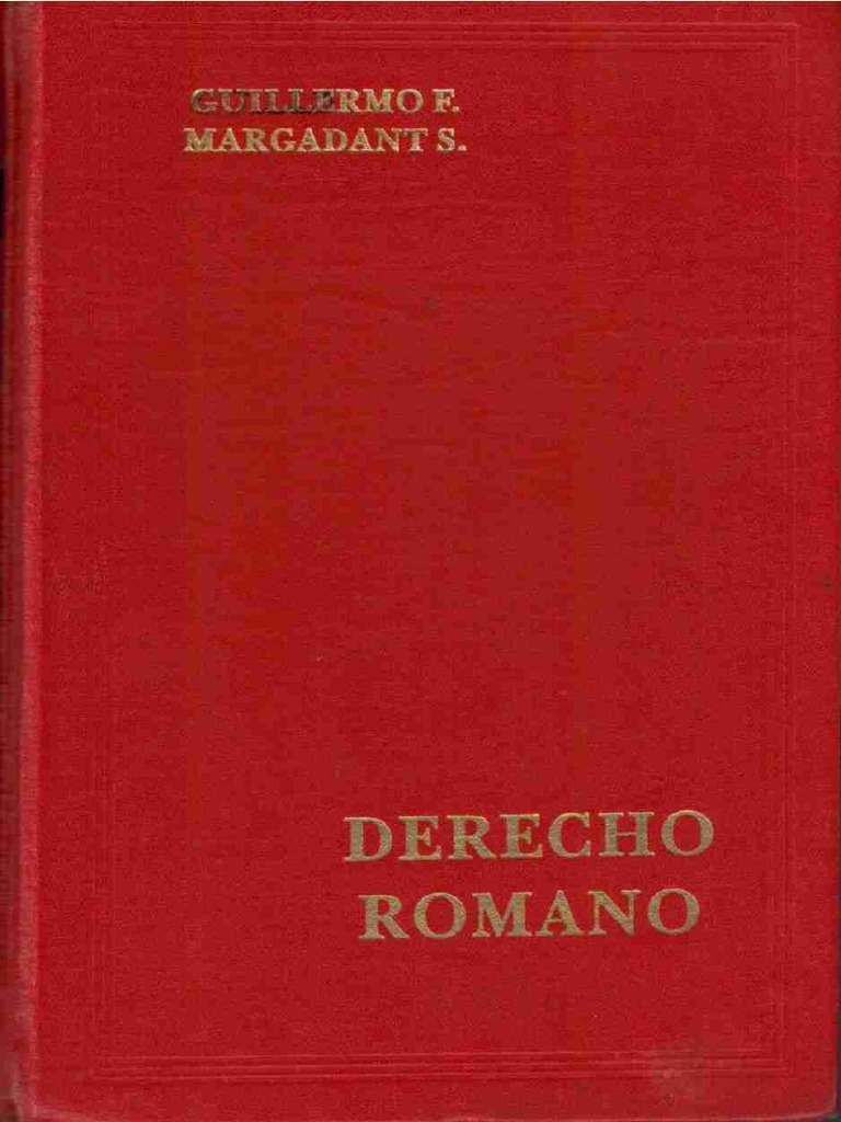Derecho Romano Guillermo f Margadant Spdf 4 PDF Free | PDF