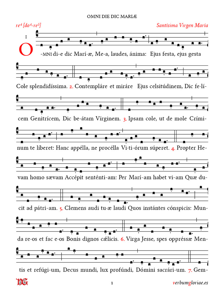 Omni Die Dic Mariae | PDF