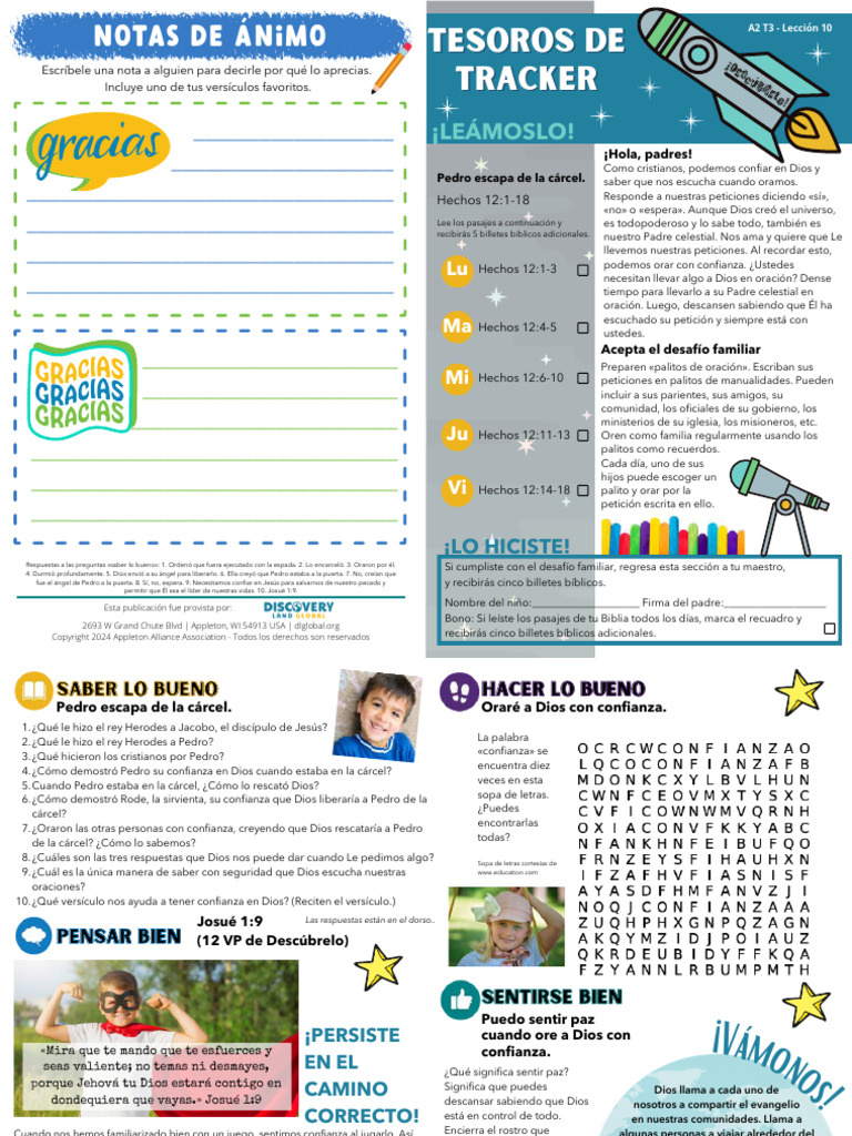 A2 T3 L10 TT Escolares 2025-Compressed | PDF | San Pedro | Oración