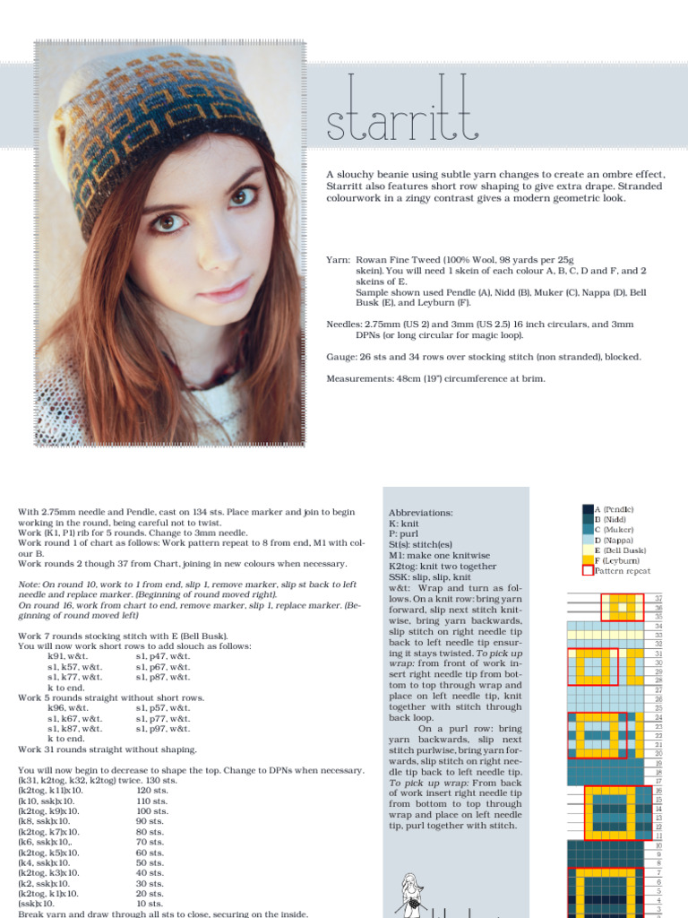 Starritt by Lily Kate France | PDF | Knitting | Woolen Clothing