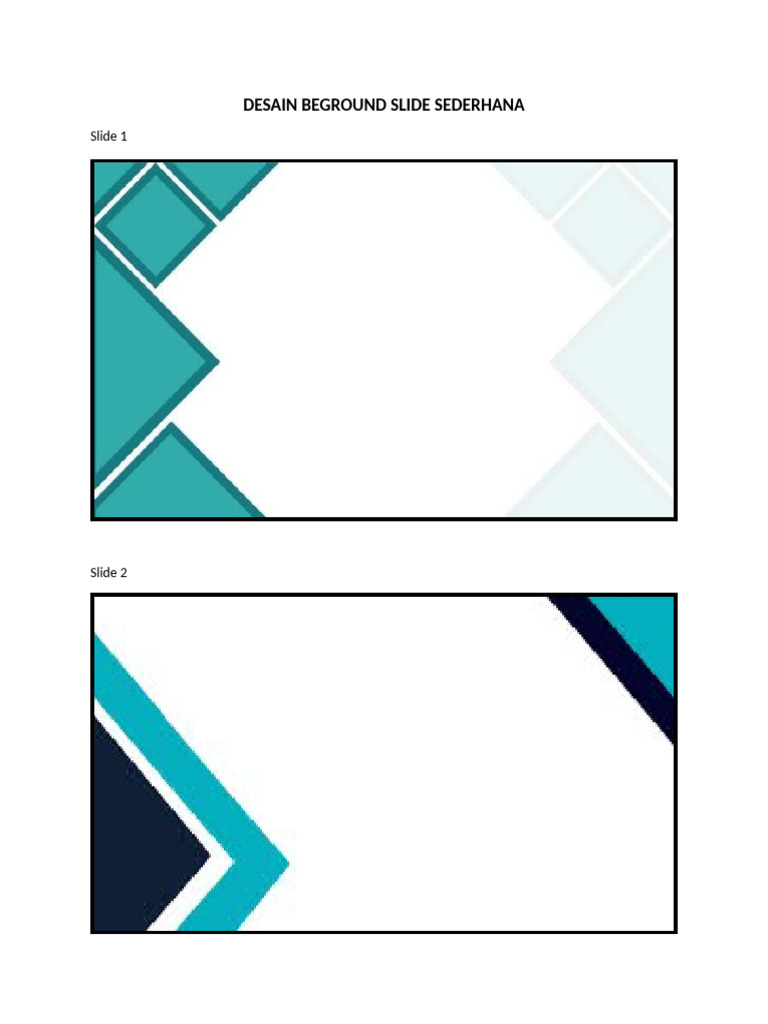 Membuat Desain Background Slide Sederhana | PDF