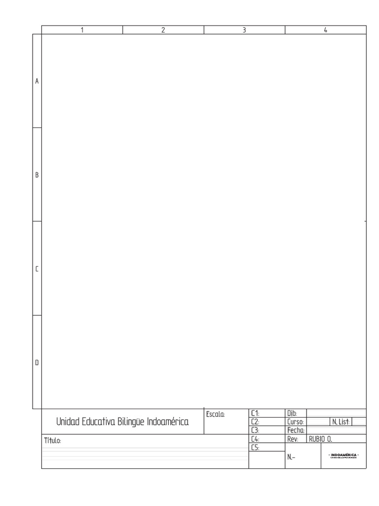 Formato Lámina Dibujo Técnico 2024-2025 | PDF