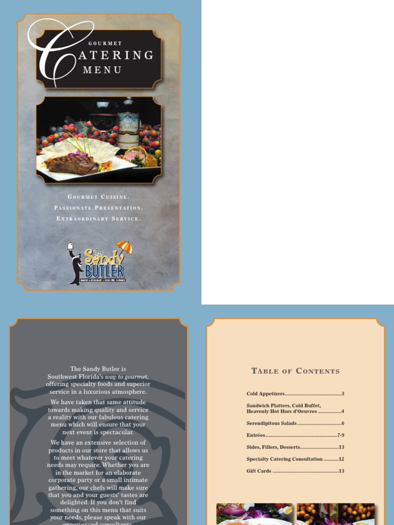SB Catering Menu | PDF