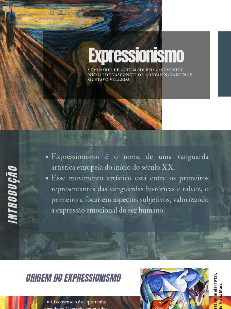 Expressionismo_20231001_225545_0000 | PDF | Expressionismo | Modernismo