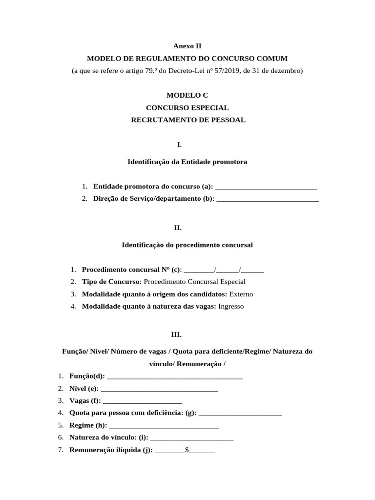 3_C_Modelo C _ Regulamento de Concurso Especial_ Recrutamento de ...