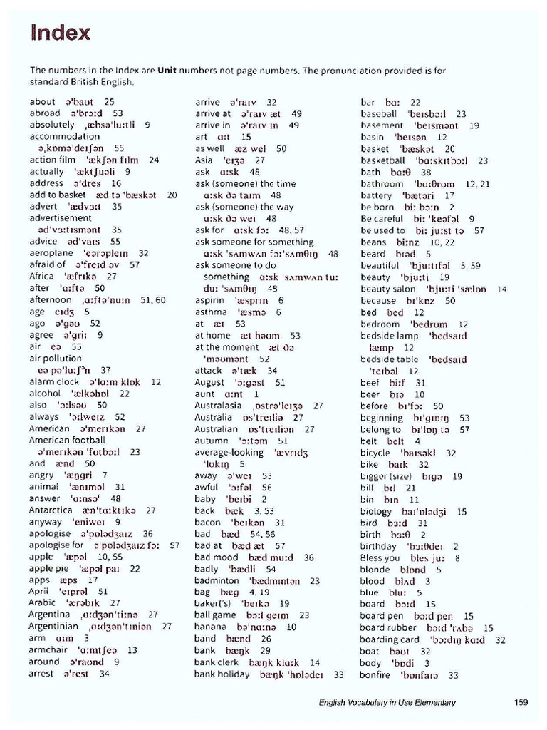 160 - PDFsam - ENGLISH VOCABULARY IN USE Elementary THIRD - EDITION | PDF