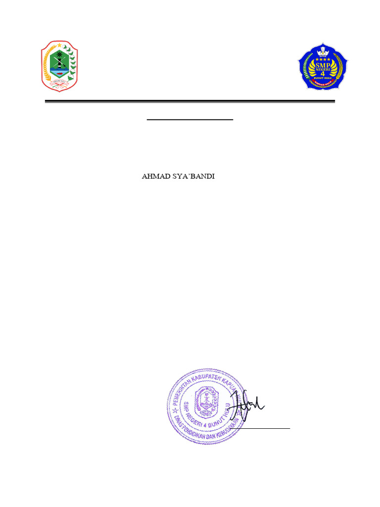 surat rekomendasi penerimaan pindah AHMAD SYA'BANDI | PDF