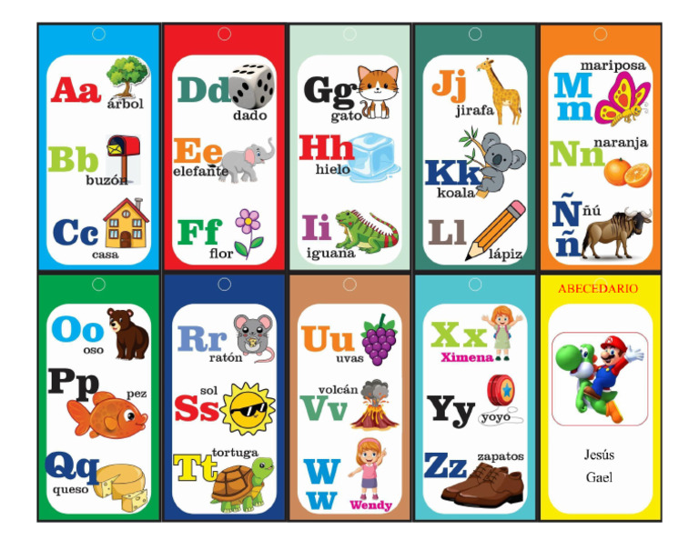 Descargar Abecedario Editable | PDF
