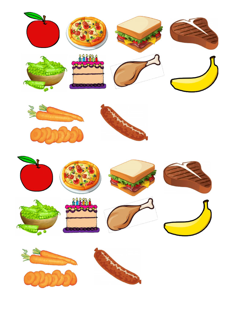 Lunch Box Food Activity | PDF