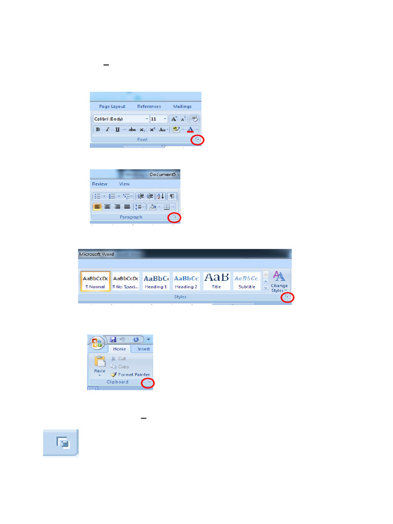 5 Familiarizing With The Mini Toolbar | PDF