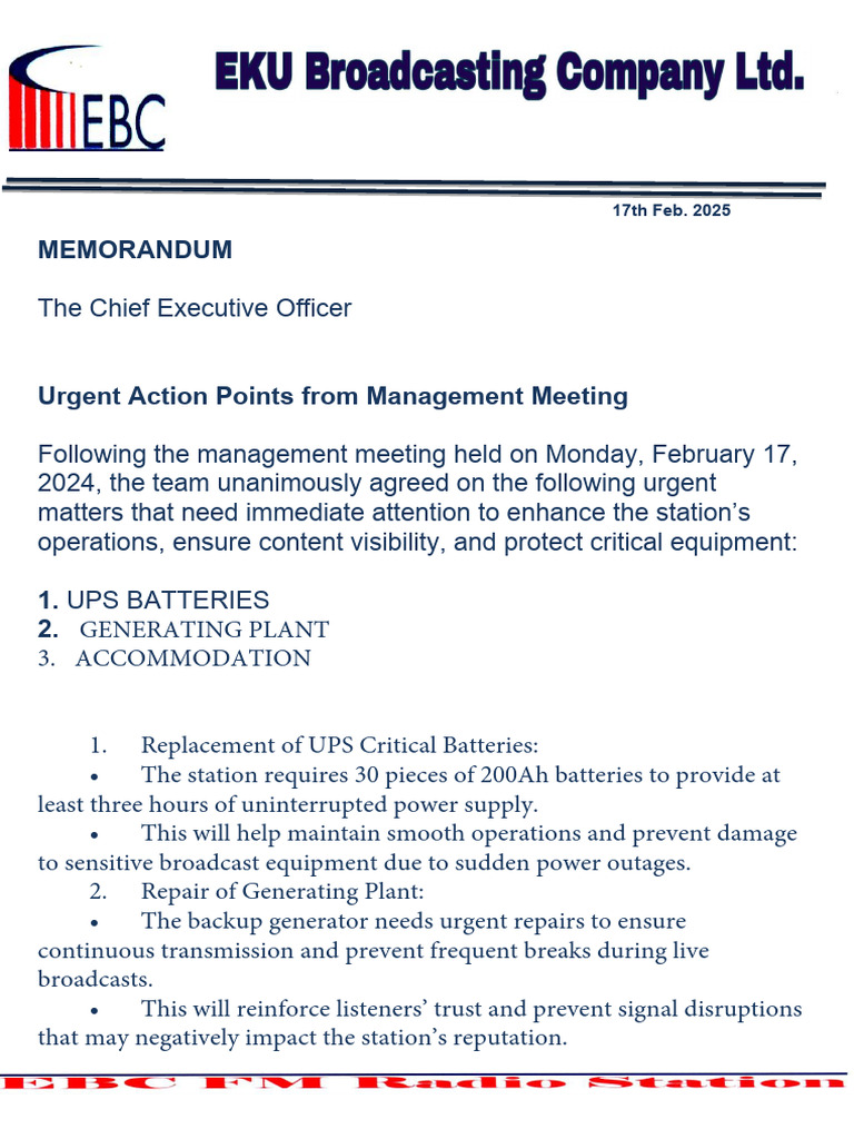 Management Memo | PDF