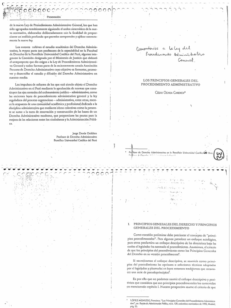 02-C. César Ochoa Cardich, Principios Generales Del Procedimiento ...