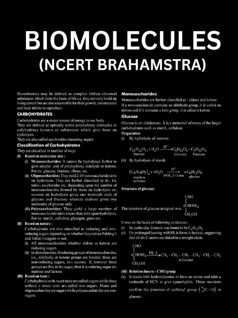 Biomolecules PDF | PDF