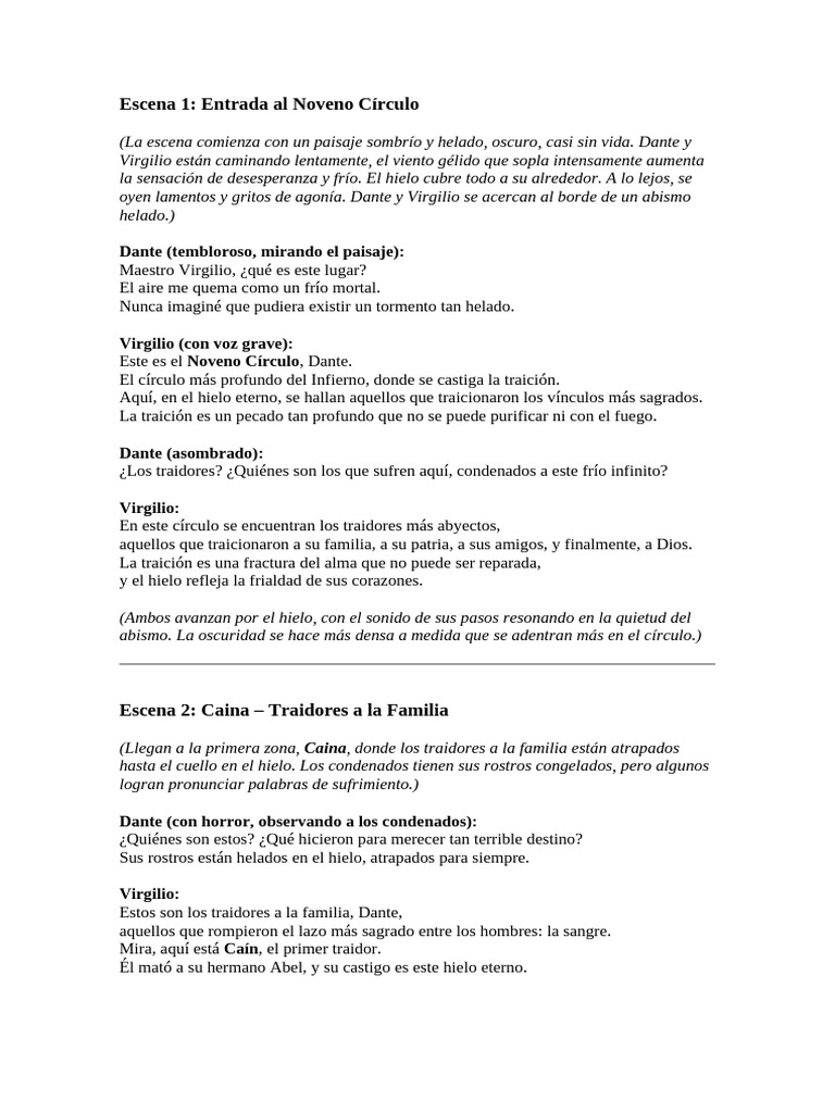 Noveno Circulo | PDF | Infierno (Dante) | Infierno