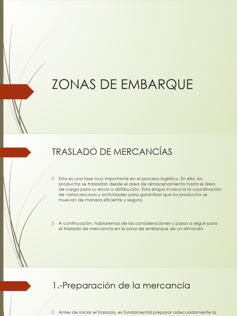 Zonas de Embarque | PDF | Almacén | Planificación