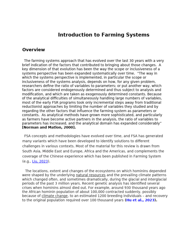 INTRODUCTION TO FARMING SYSTEM (Week 1-2) Prandas and Alibadbarin | PDF ...