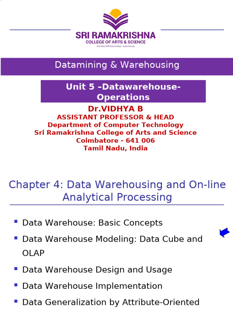 Datawarehouse Operations | PDF | Data Warehouse | Conceptual Model
