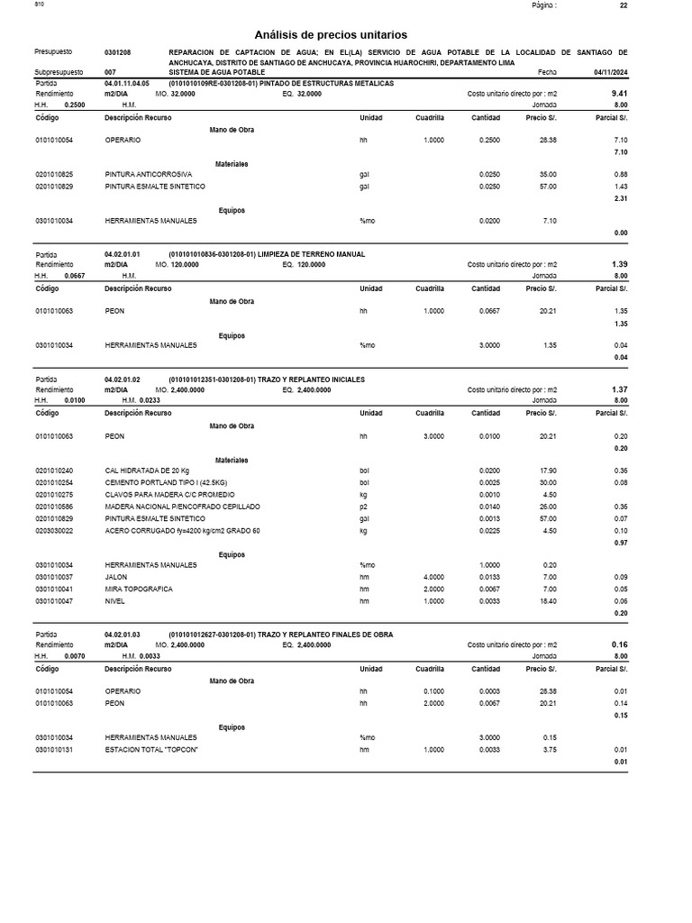 Apu 22 | PDF | Hormigón | Material compuesto