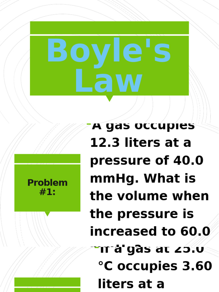 Boyle's Law | PDF