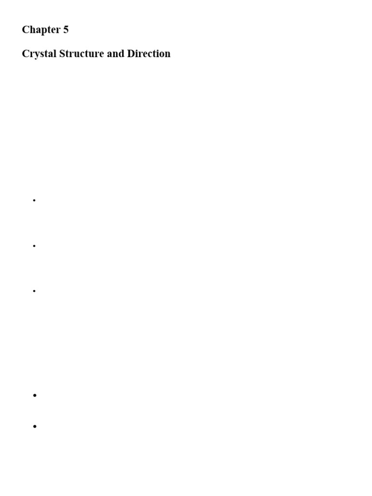 Chapter 5 (Crystal Geometry) | PDF | Crystal Structure | Ductility