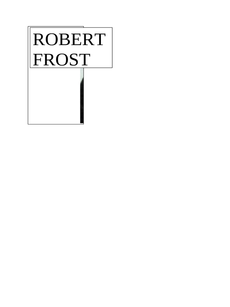 Robert Frost Fact Card | PDF