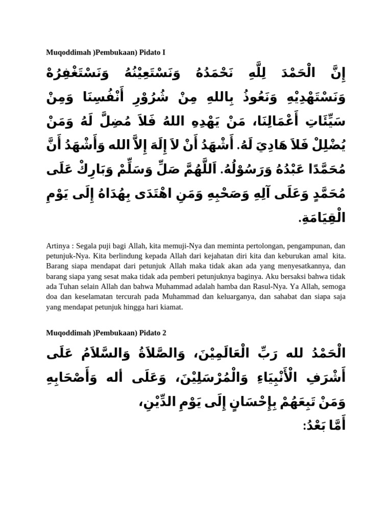 Muqoddimah Dan Penutup | PDF